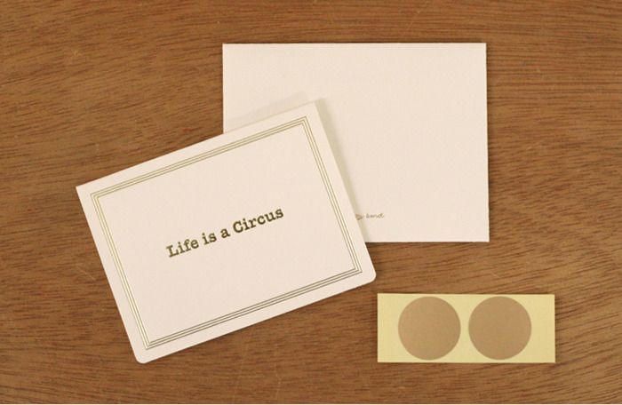 MochiThings: Mini Gold Message Card