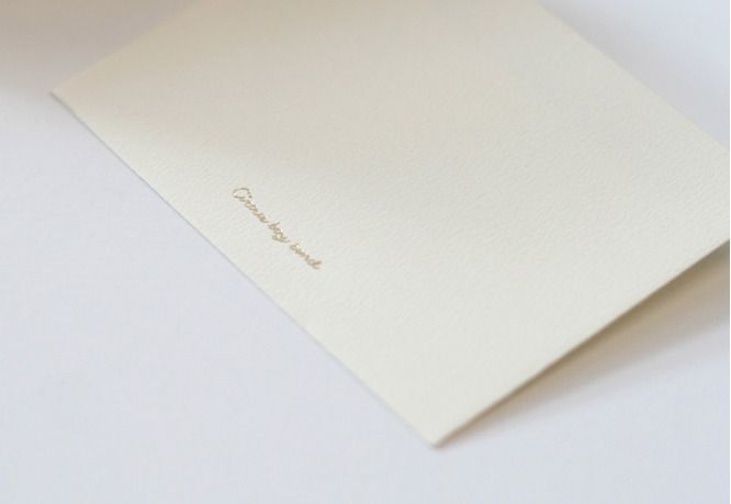 MochiThings: Mini Gold Message Card