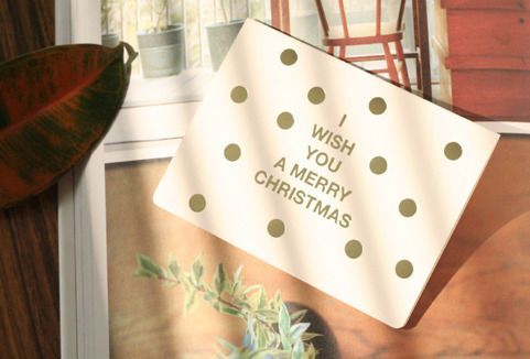 MochiThings: Mini Gold Message Card