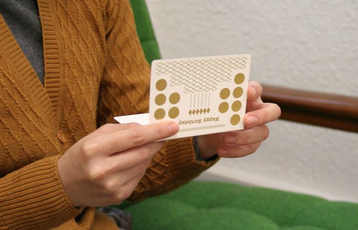 MochiThings: Mini Gold Message Card