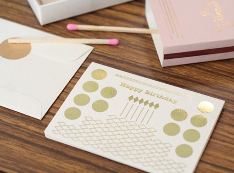 MochiThings: Mini Gold Message Card