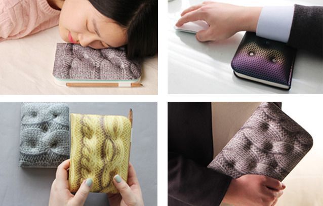 MochiThings: Knit Pattern Cushion Notebook