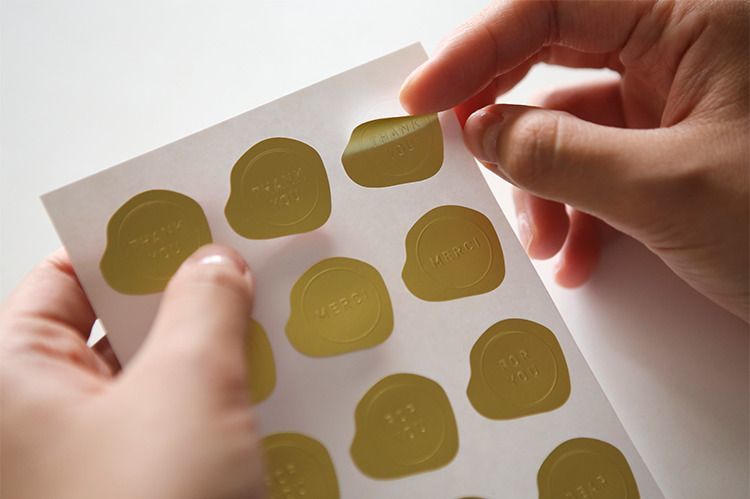 MochiThings: Embossed Seal Sticker Set