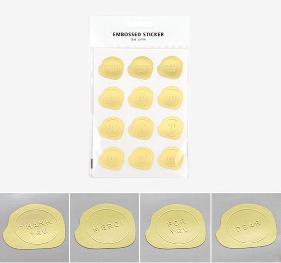 MochiThings: Embossed Seal Sticker Set