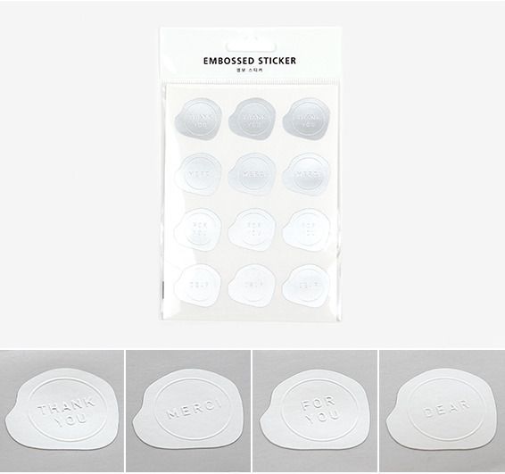 MochiThings: Embossed Seal Sticker Set