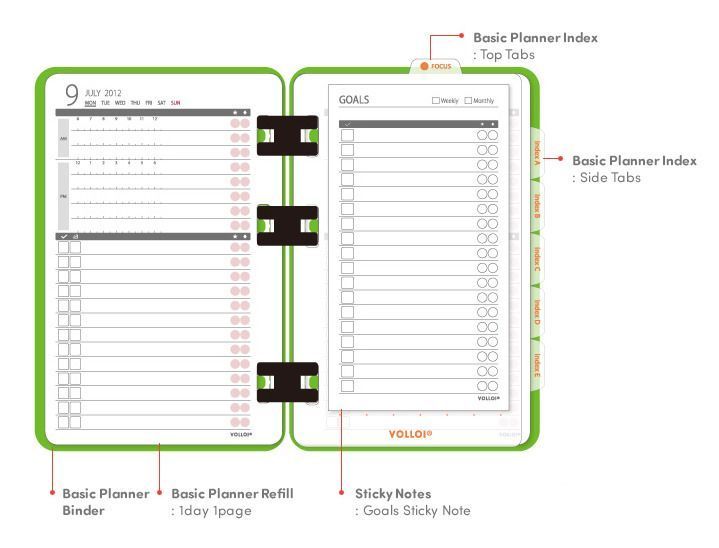 MochiThings: Basic Planner Binder Refill (Pocket)