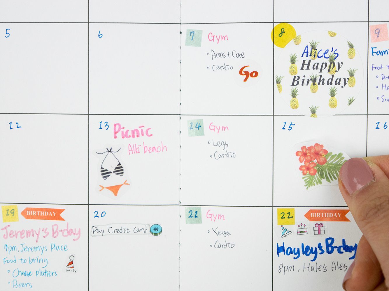 MochiThings: Gold Medium Monthly Planner