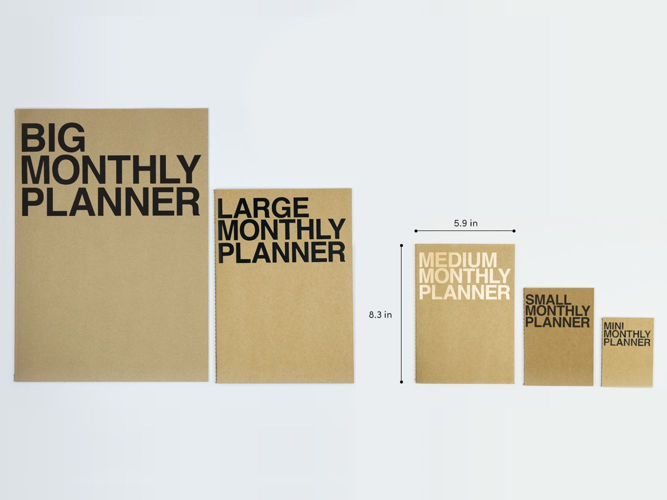 MochiThings: Gold Medium Monthly Planner