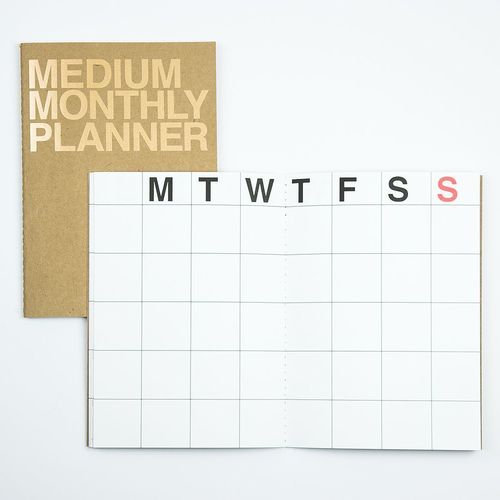 MochiThings: Gold Medium Monthly Planner