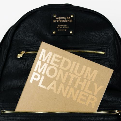 MochiThings: Gold Medium Monthly Planner