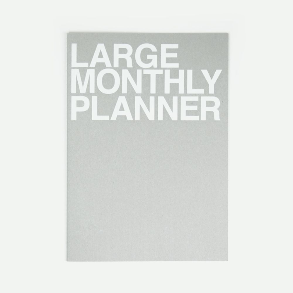 MochiThings: Gray Large Monthly Planner