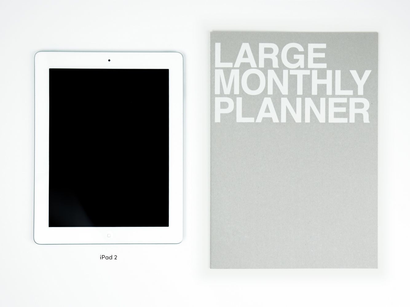 MochiThings: Gray Large Monthly Planner