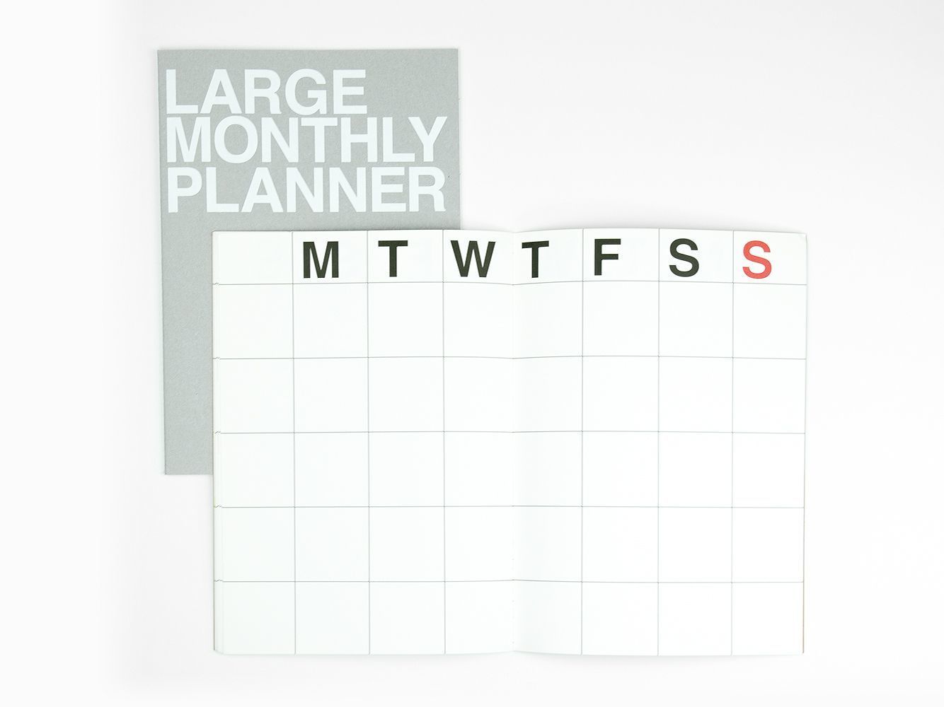 MochiThings: Gray Large Monthly Planner