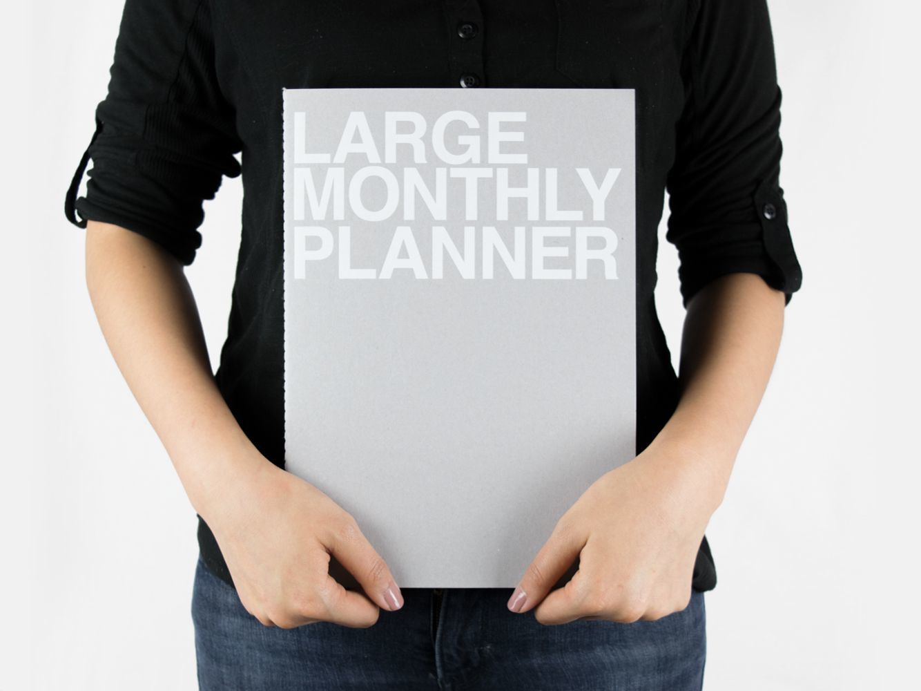 MochiThings: Gray Large Monthly Planner