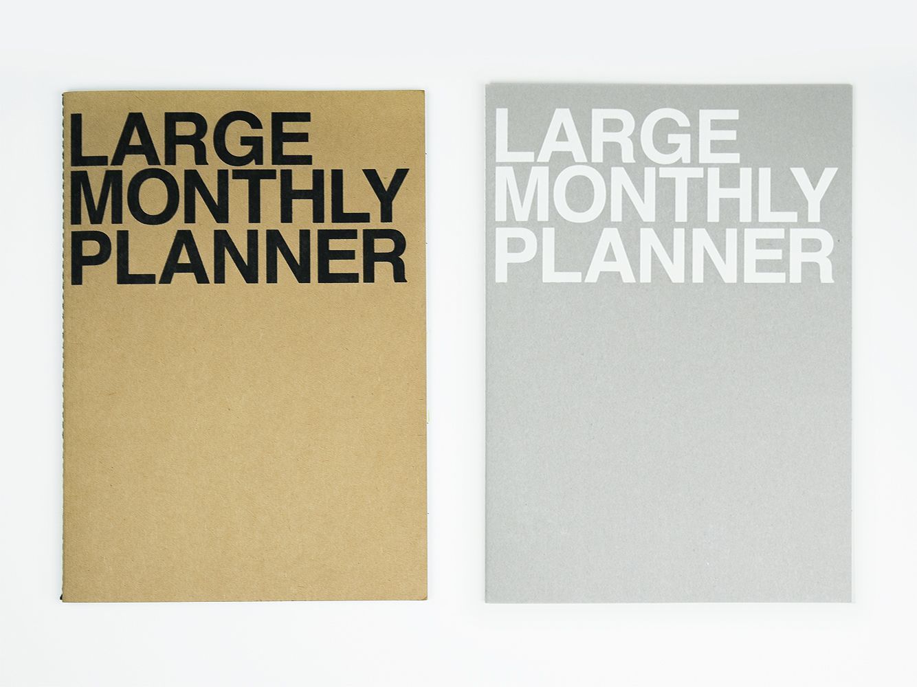 MochiThings: Gray Large Monthly Planner