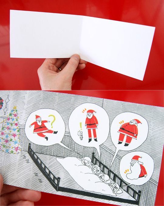MochiThings: Long Illustration Christmas Card Set