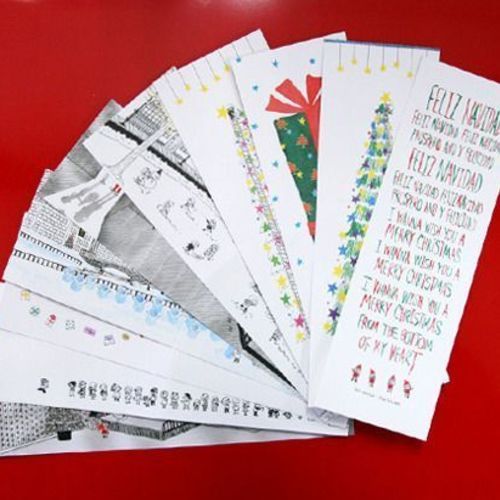MochiThings: Long Illustration Christmas Card Set