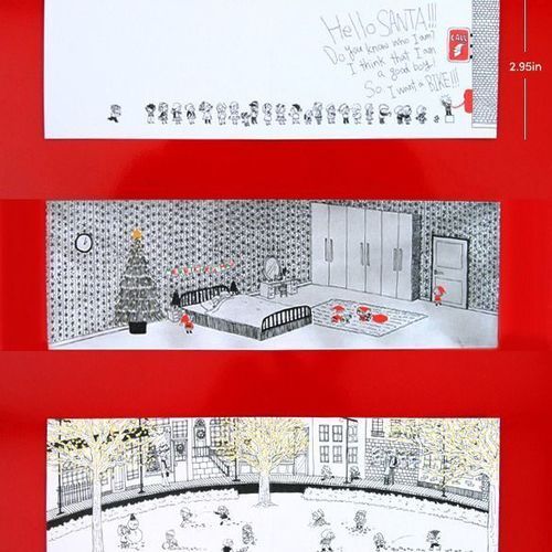 MochiThings: Long Illustration Christmas Card Set