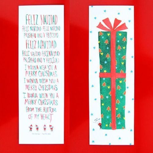 MochiThings: Long Illustration Christmas Card Set
