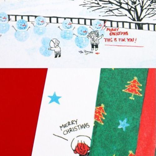 MochiThings: Long Illustration Christmas Card Set
