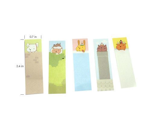 MochiThings: Animal Friends Index Sticky Note Set