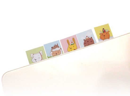 MochiThings: Animal Friends Index Sticky Note Set
