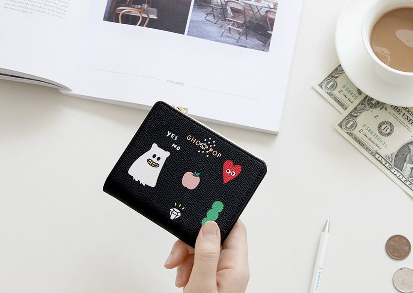 MochiThings: Ghost Pop Slim Zipper Wallet