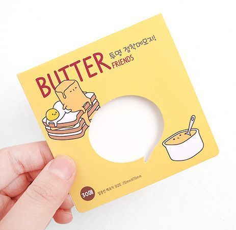 MochiThings: Butter Friends Tracing Sticky Note