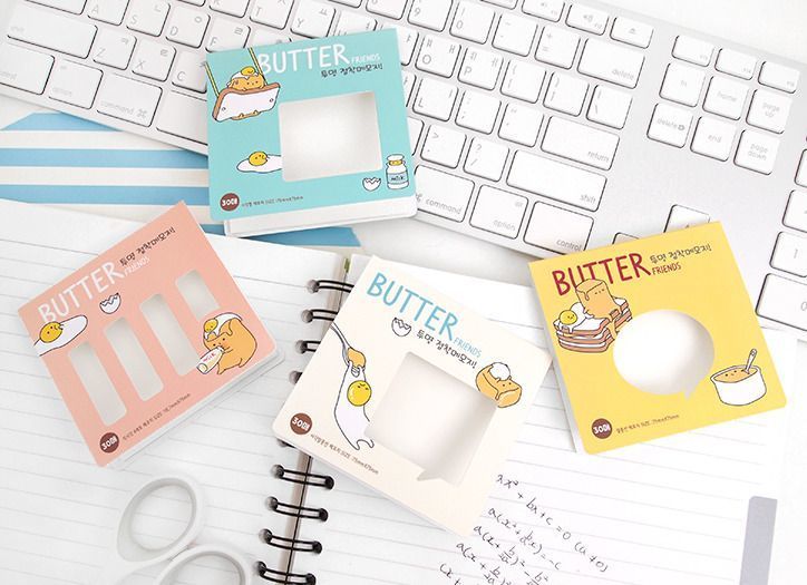 MochiThings: Butter Friends Tracing Sticky Note