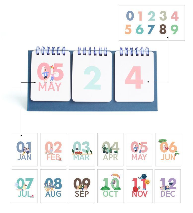 MochiThings: 365 Days Standing Calendar