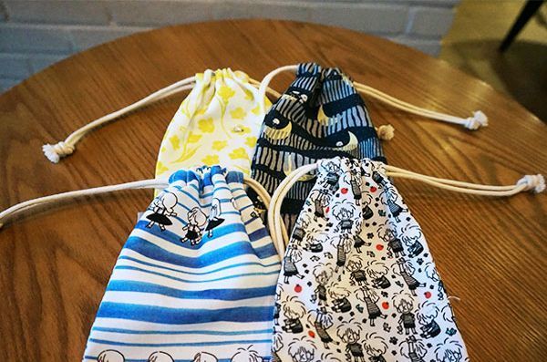 MochiThings: GOM GOM Pattern Drawstring Pouch