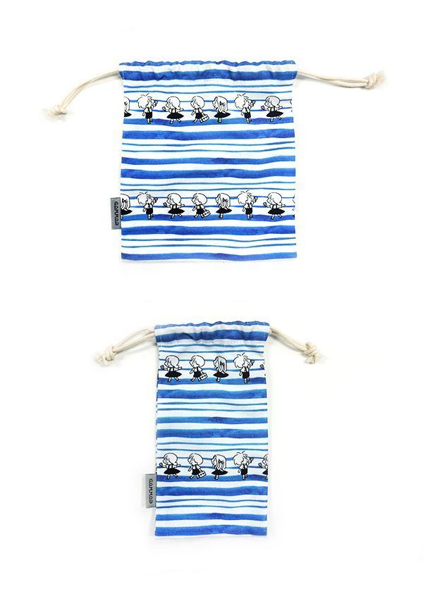 MochiThings: GOM GOM Pattern Drawstring Pouch