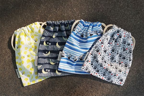 MochiThings: GOM GOM Pattern Drawstring Pouch