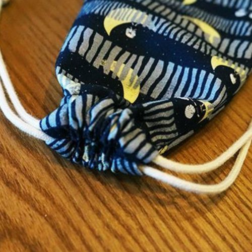 MochiThings: GOM GOM Pattern Drawstring Pouch