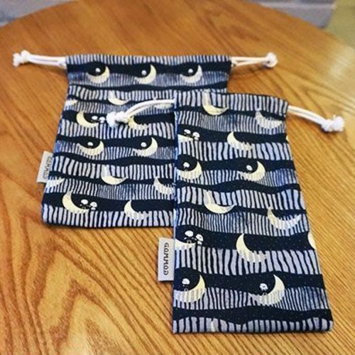 MochiThings: GOM GOM Pattern Drawstring Pouch