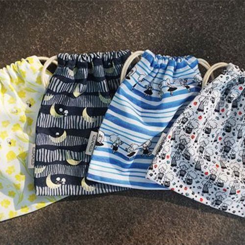 MochiThings: GOM GOM Pattern Drawstring Pouch