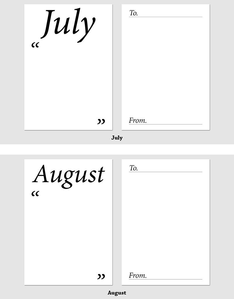 MochiThings: Monthly Postcard