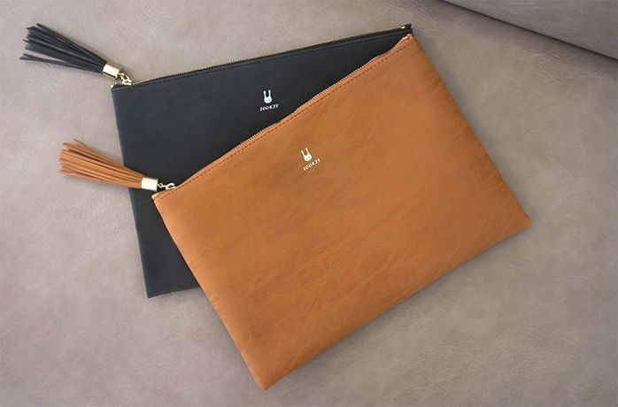 MochiThings: Lookit Tassel Leather Clutch