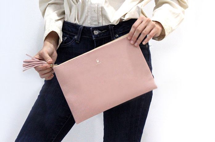 MochiThings: Lookit Tassel Leather Clutch