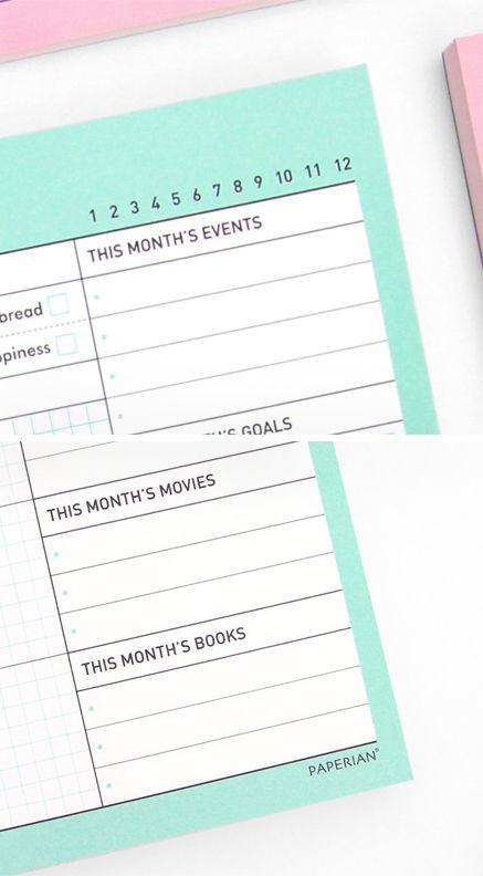 MochiThings: Monthly Manager Notepad