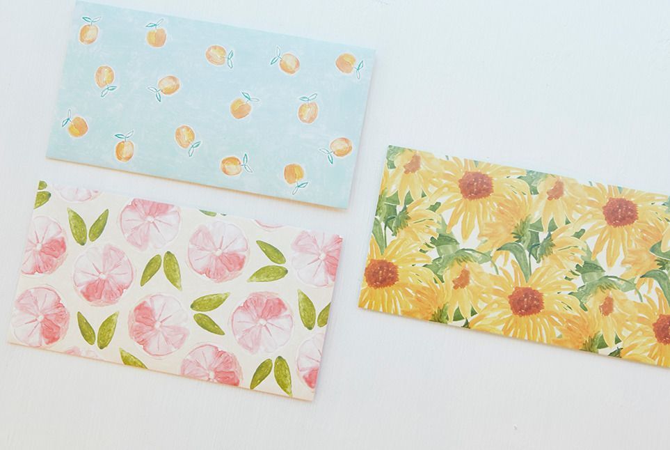 MochiThings: Floral Pattern Gift Envelope Set