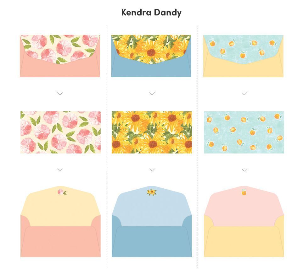MochiThings: Floral Pattern Gift Envelope Set