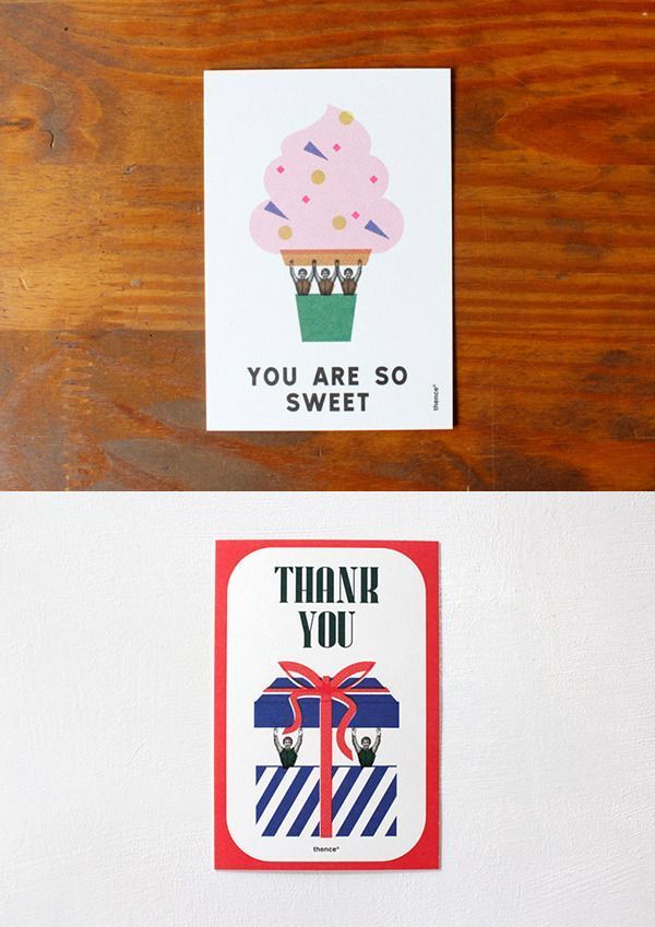 MochiThings: Thence Message Postcard