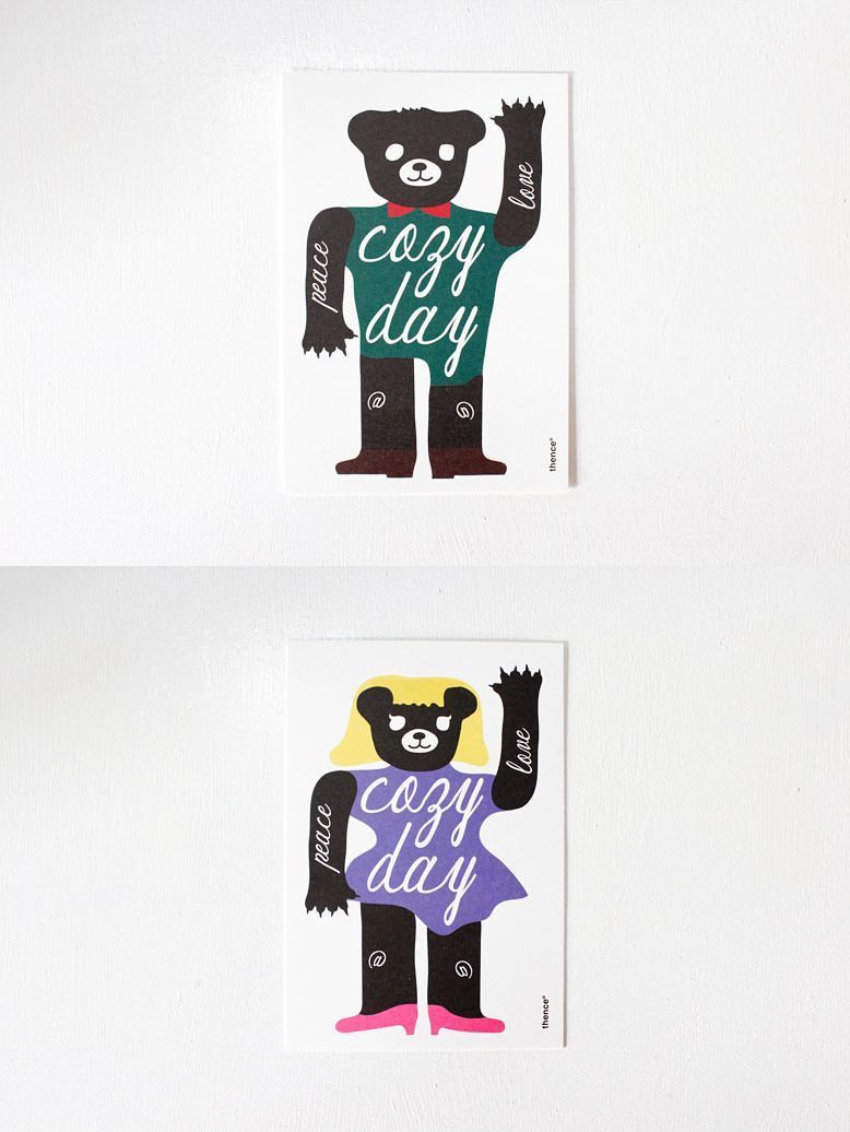 MochiThings: Thence Message Postcard