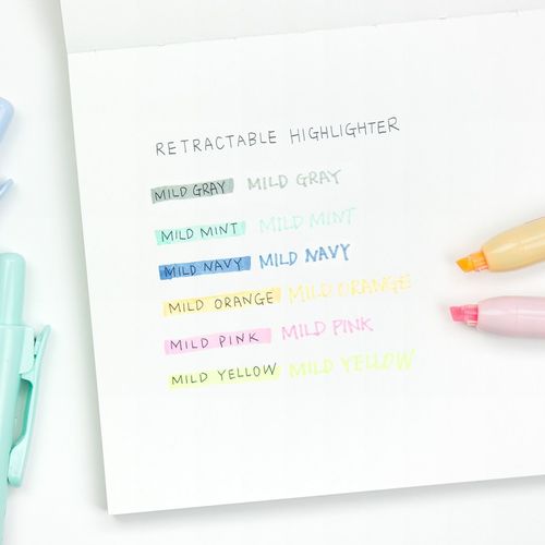 MochiThings: Pastel Retractable Highlighter Set