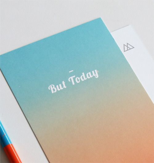 MochiThings: But Today Design Postcard