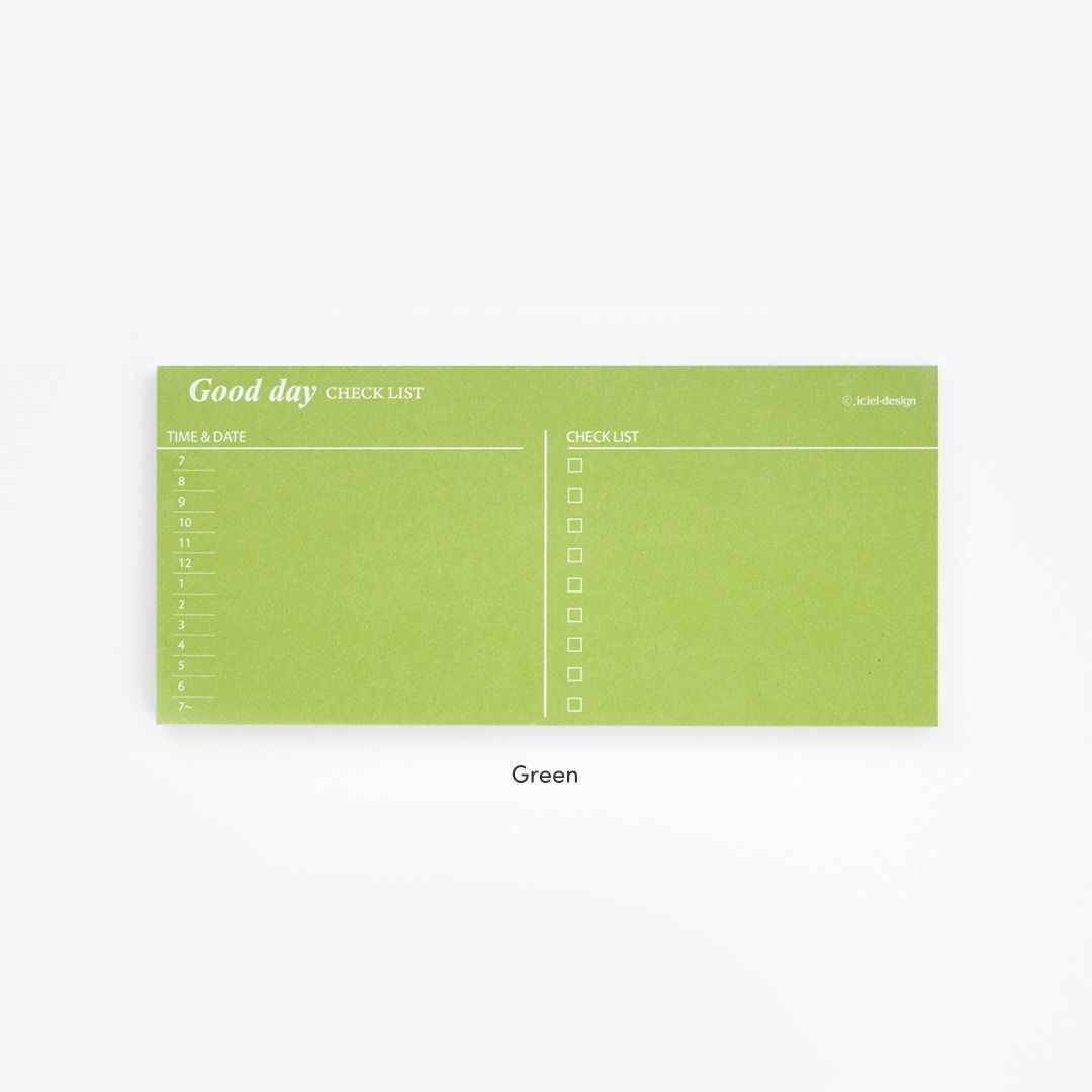 MochiThings: Good Day Checklist Notepad
