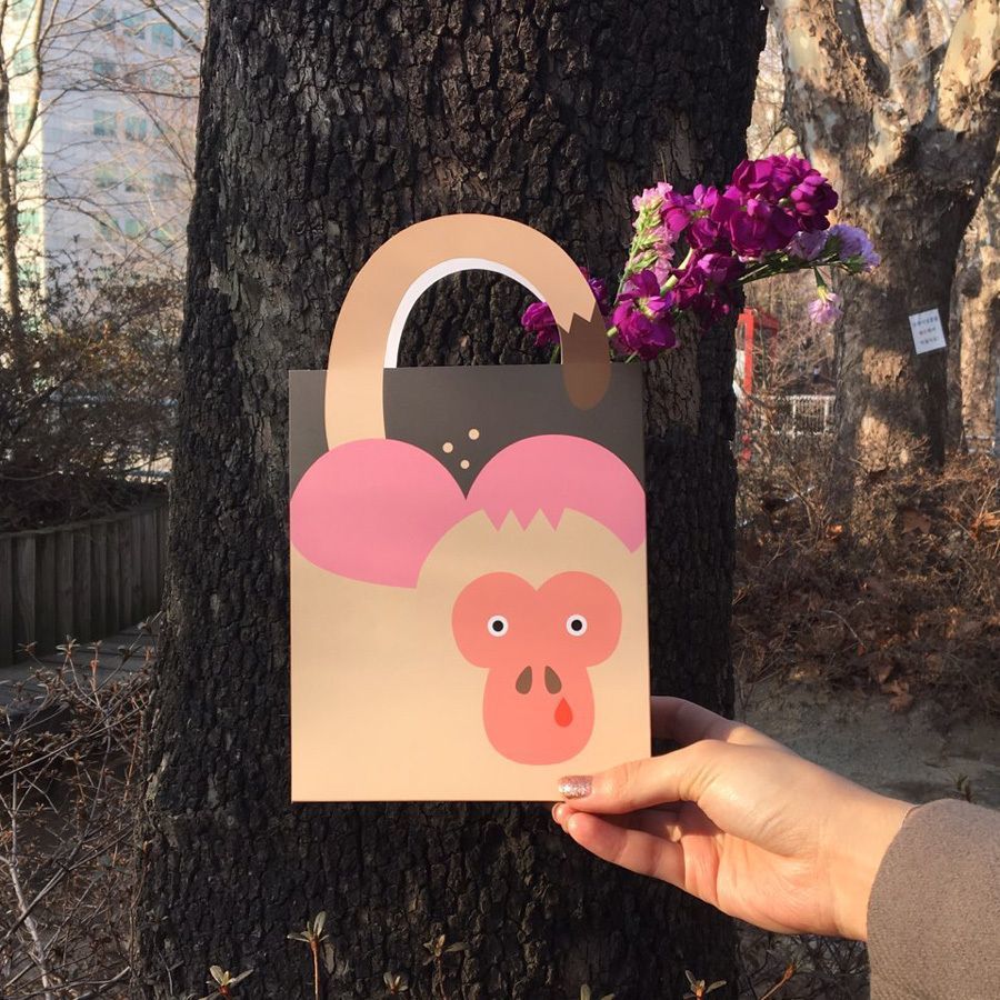 MochiThings: Animal Pattern Paper Bag