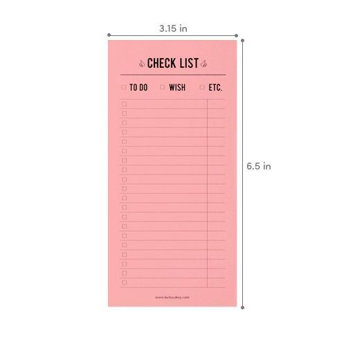 MochiThings: Pink Checklist Notepad