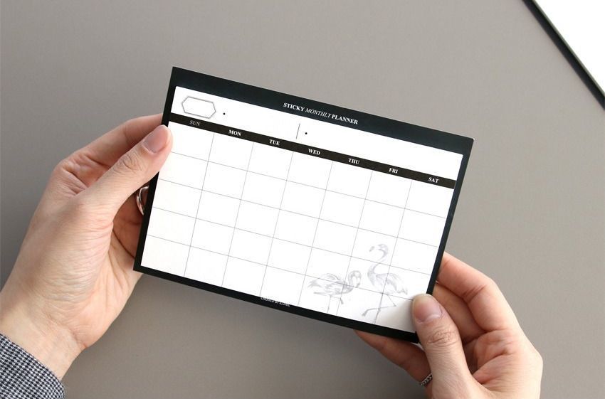 MochiThings: Basic Monthly Schedule Sticky Note